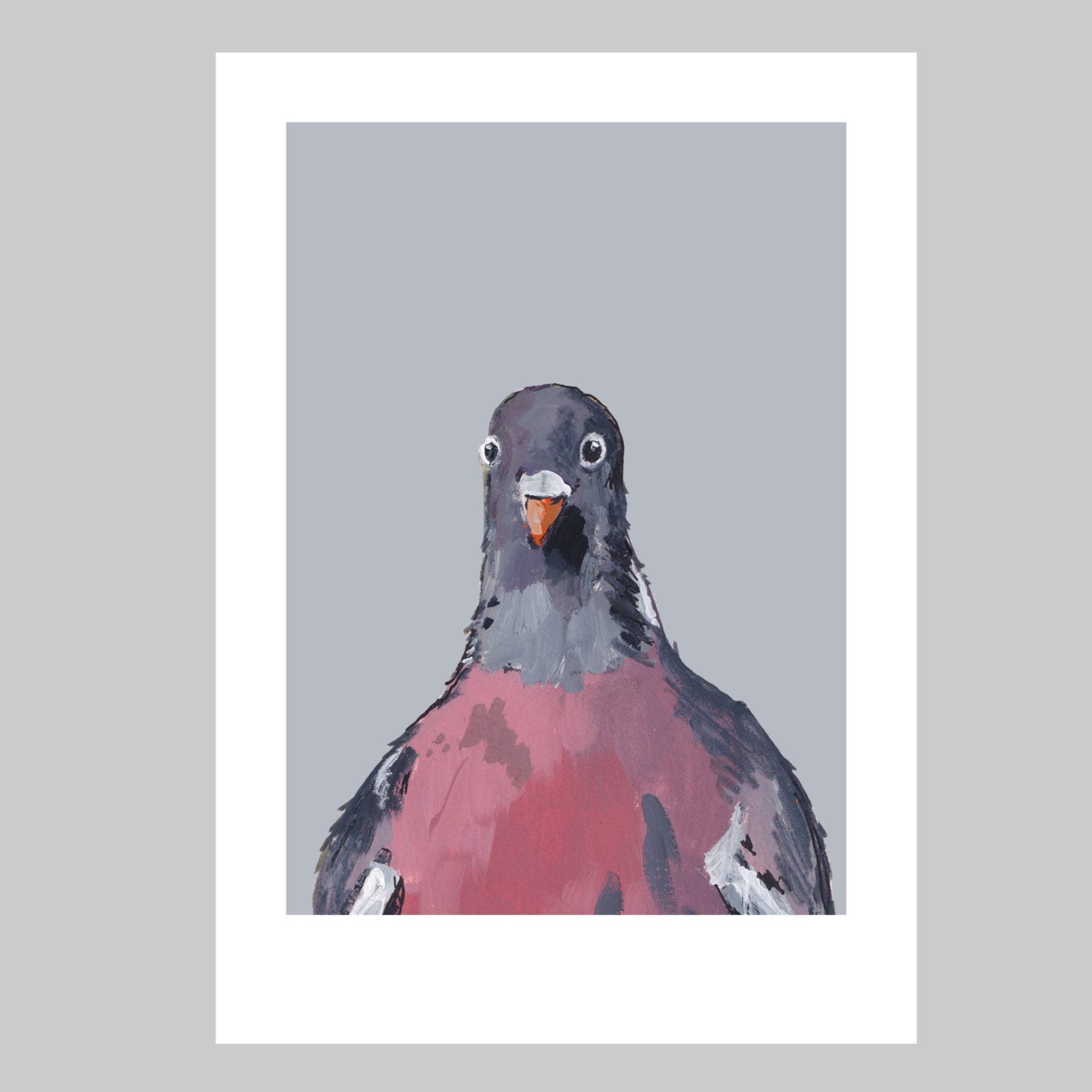 Pigeon Art Print | Poopy Wildlife Print by Ellwood Parker